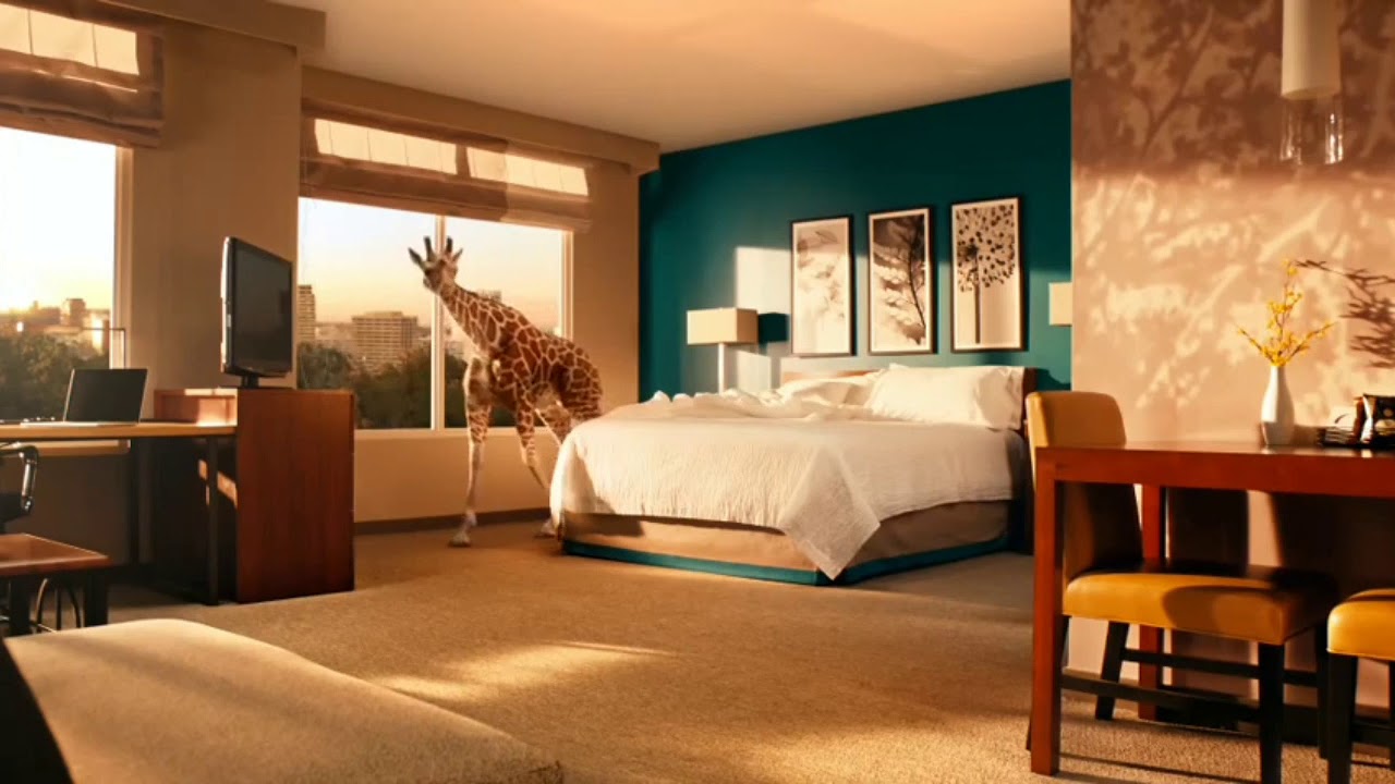 Marriott Hotel Ad With Giraffe