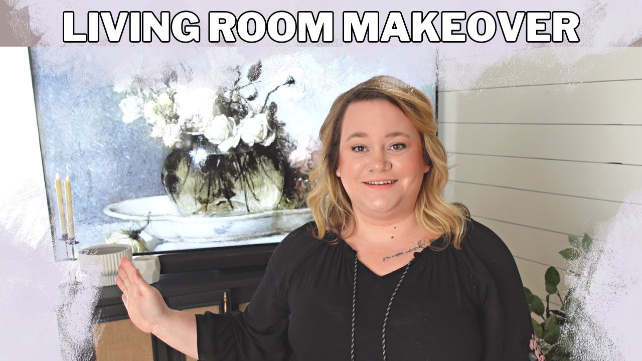 DIY Living Room Makeover On a Budget | TV Console Makeover | Living ...