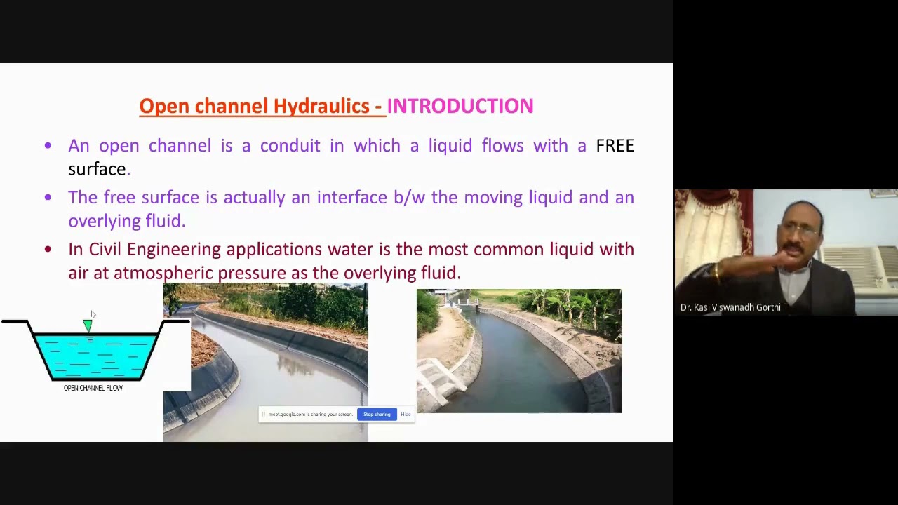 Open Channel Flow Module-2 Types of flows and Geometrical properties ...