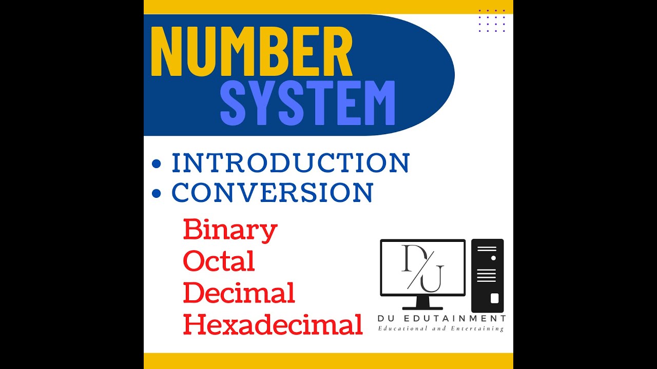 Number System Conversion Between Number Systems Binary Octal Decimal Hexadecimal