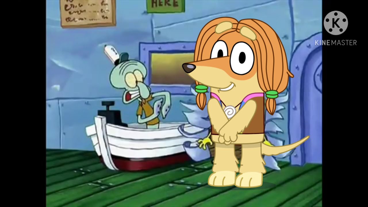 SpongeBob Busting Through Metal Walls (Bluey Season 2 - Indy) - YouTube