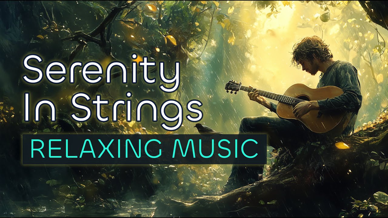 Serenity in Strings | Relaxing Guitar Music with Rain & Birds for Deep ...