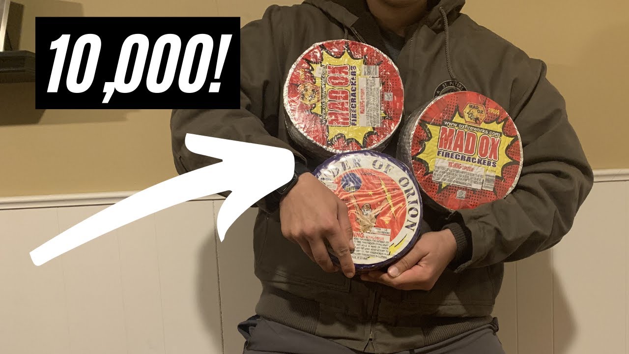 Lighting 10,000 Firecrackers for New Years! - YouTube