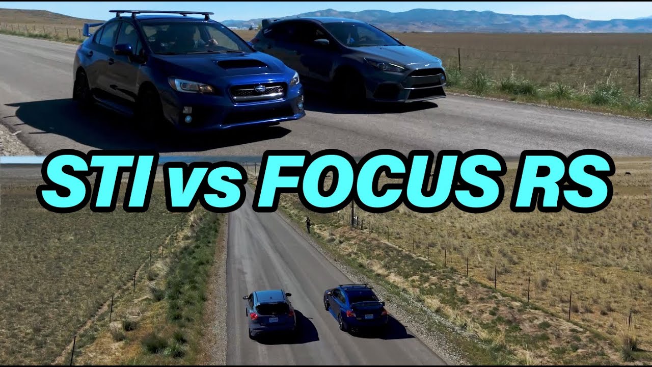 Ford Focus RS VS Subaru STI - YouTube