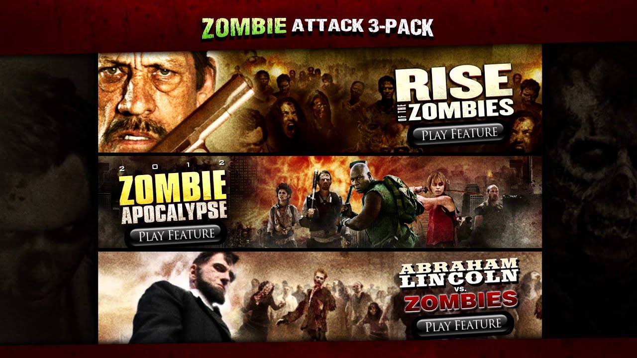 Zombie Attack 3-Pack | Motion Graphic Design | DVD Menu Design - YouTube