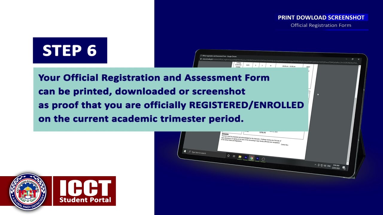 ICCT Colleges Official Registration Form (ORF) - YouTube