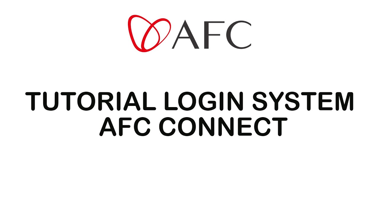 🔴TUTORIAL LOGIN SYSTEM AFC CONNECT🔴 - YouTube