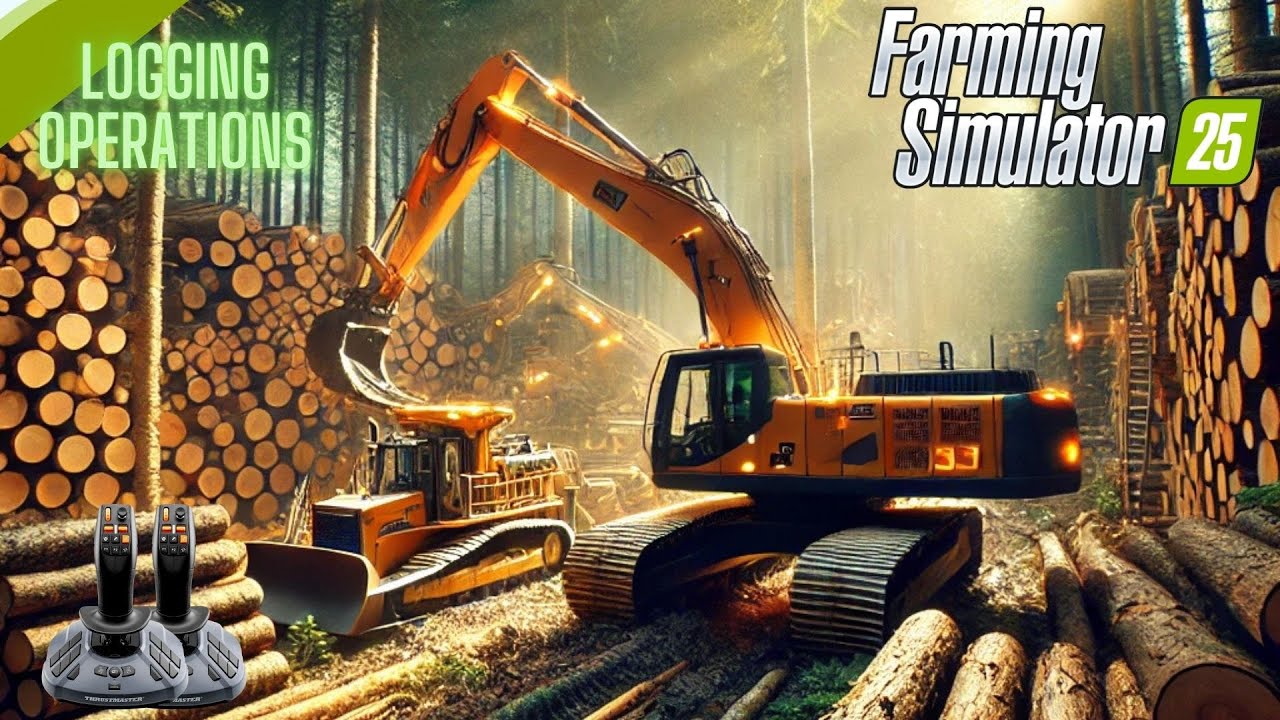 🔥 FS25 Logging Operation – HUGE Wood Exports & Profits! 🌲💰 Farming ...