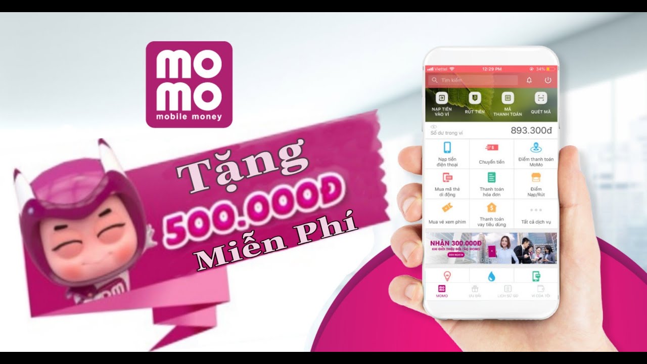 Tải app Momo nhận ngay 500k miễn phí | App kiếm tiền online | Đăng kí ...