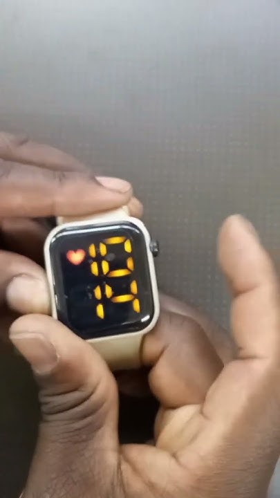 One Button digital led watch Time set and date #digitalwatch - YouTube