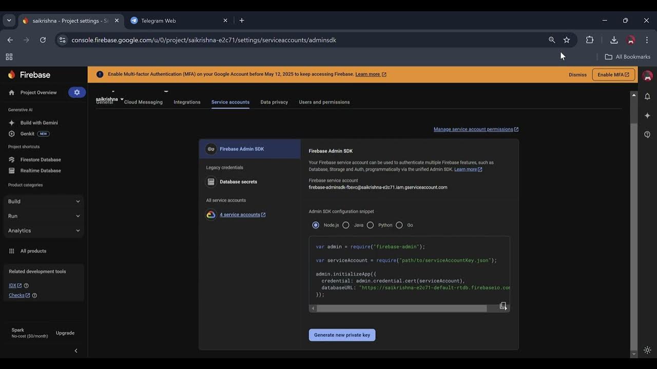 23pa1a4287 wd-401, Telegram Bot with Firebase - Video Tutorial - YouTube