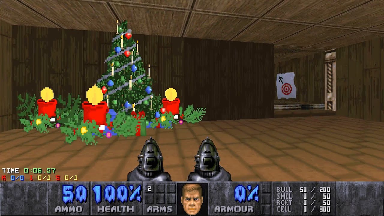 Doom 2, 200 Line Christmas, Map 15s Fest Eve (Secret Exit) (UV) - 6.51 ...
