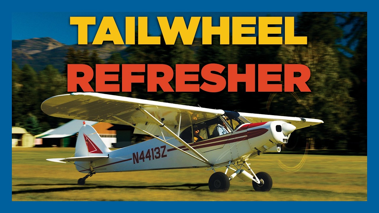 Tailwheel refresher flight in a Super Cub - YouTube