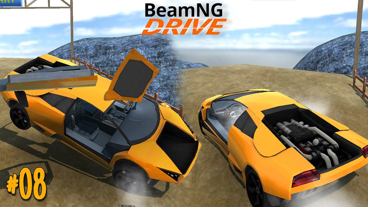 Beamng Drive iOS Gameplay Lamborghini Crash #8 - YouTube