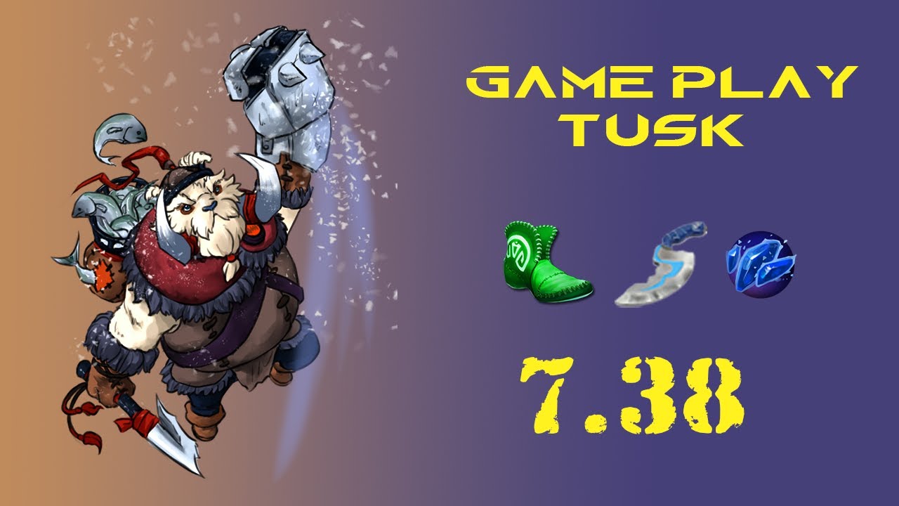 dota 2 7.38 tusk game play - YouTube