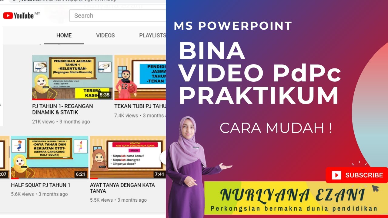 TUTORIAL- VIDEO PDP MENGGUNAKAN POWERPOINT - YouTube