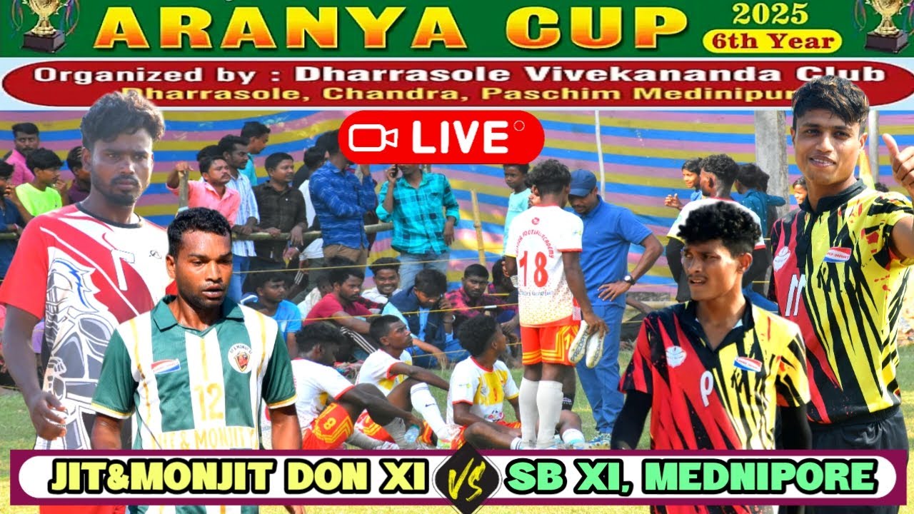 LIVE ON♦️ARAYNA CUP 🏆3 LAKHS FOOTBALL TOURNAMENT 2025🏟 AT-DHARRASOL ...