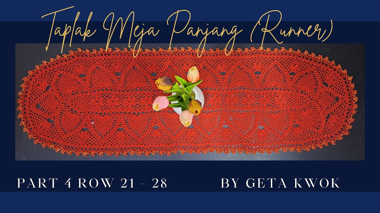 Taplak Meja Rajut Taplak Meja Rajut Kekinian Part 4 (row 21 - 28 ...