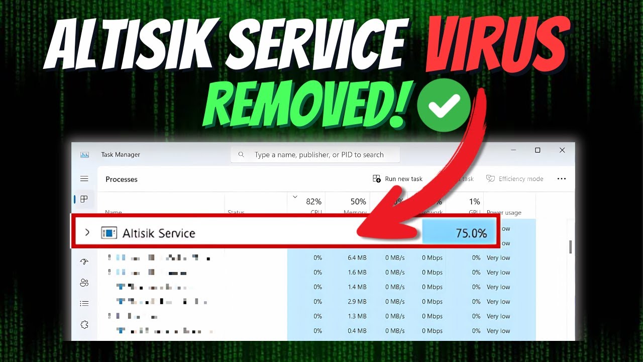 How to remove Altisik Service Virus from your PC - YouTube
