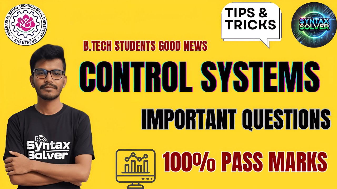 control systems important questions| jntua | @Syntaxsolver-u5m ||# ...