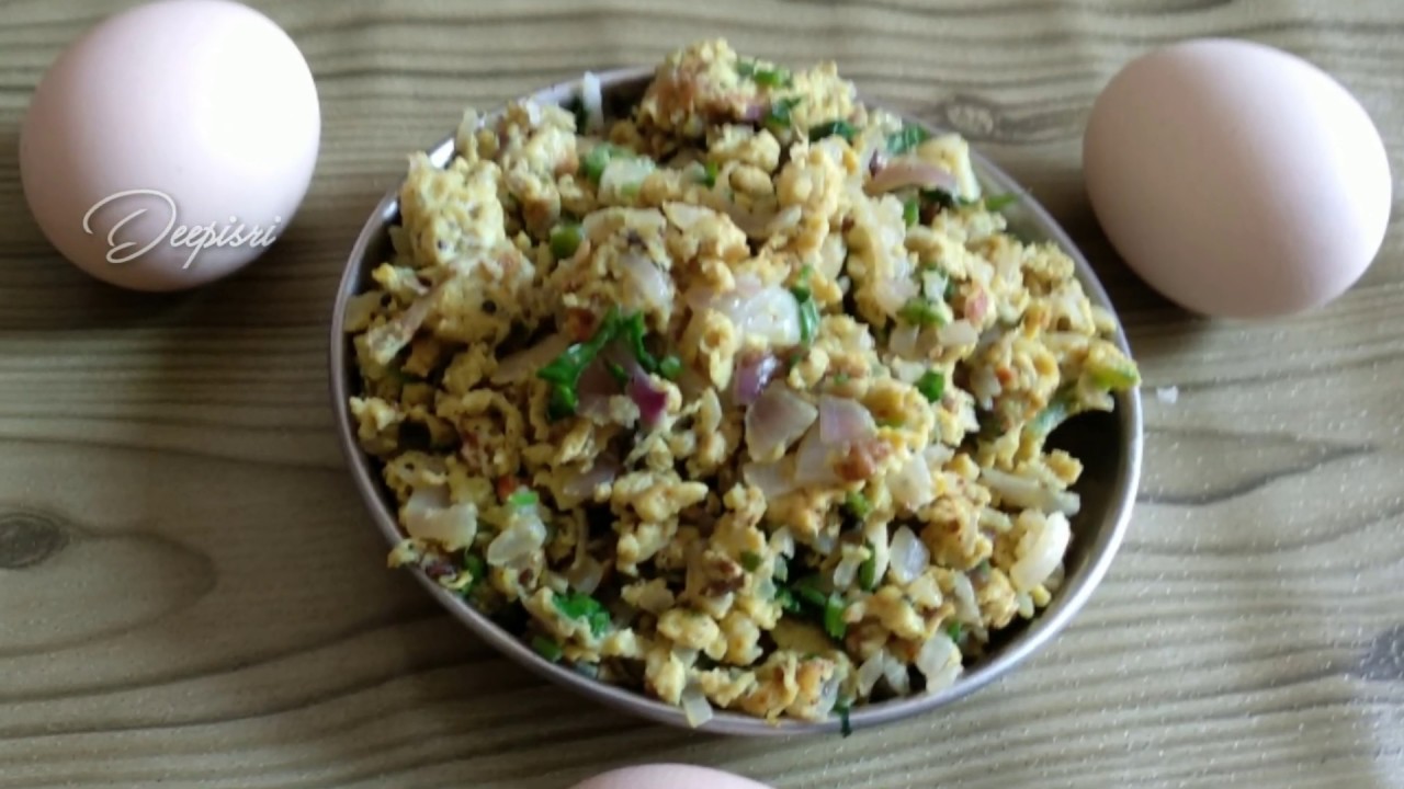 Egg podimas Recipe|How to make egg podimas|Muttal poriyal|Egg poriyal ...