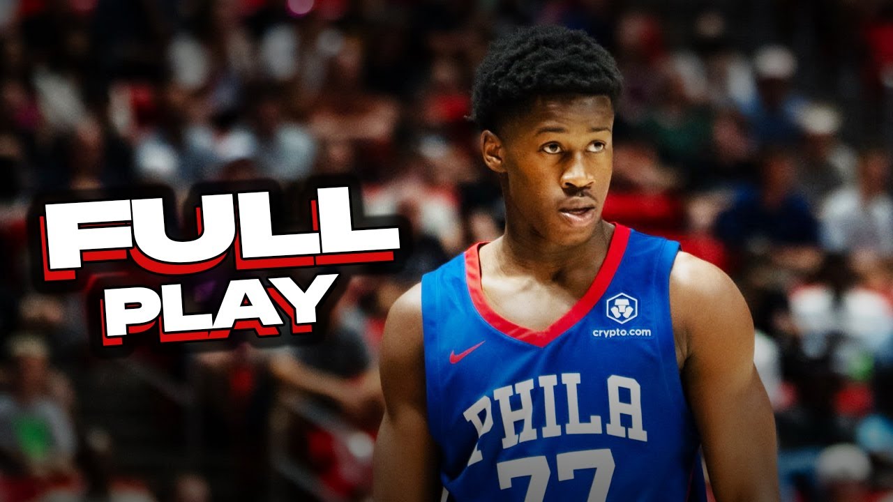 VJ Edgecombe 76ers Debut Full Play - 28 Pts, 10 Rebs, 4 Asts, 2 Blks ...