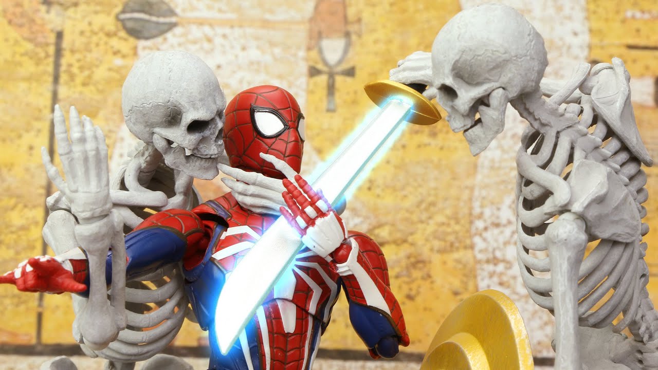 SPIDER MAN attacked by Skeletons | Official Trailer | Figure Stopmotion ...