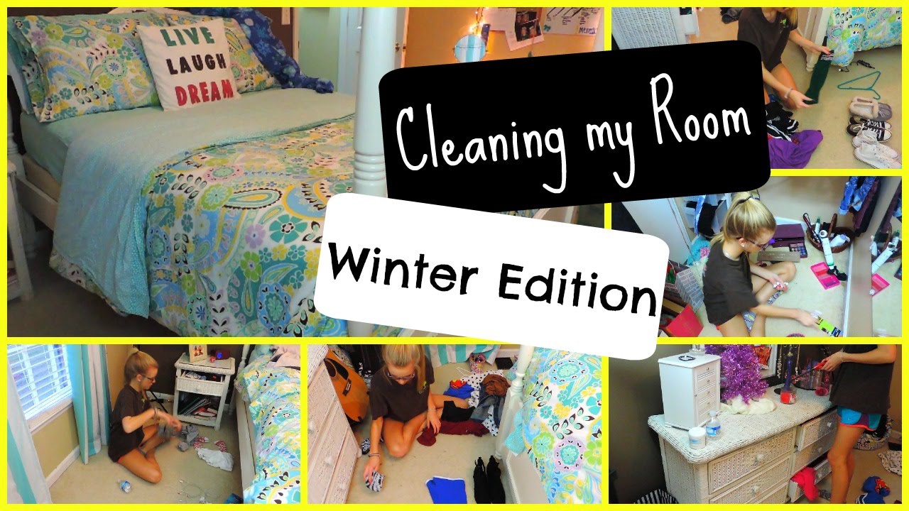 Cleaning My Room: Winter Edition || 2016 - YouTube