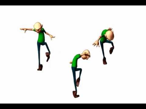 So I creep... animated sneak walk cycle - YouTube