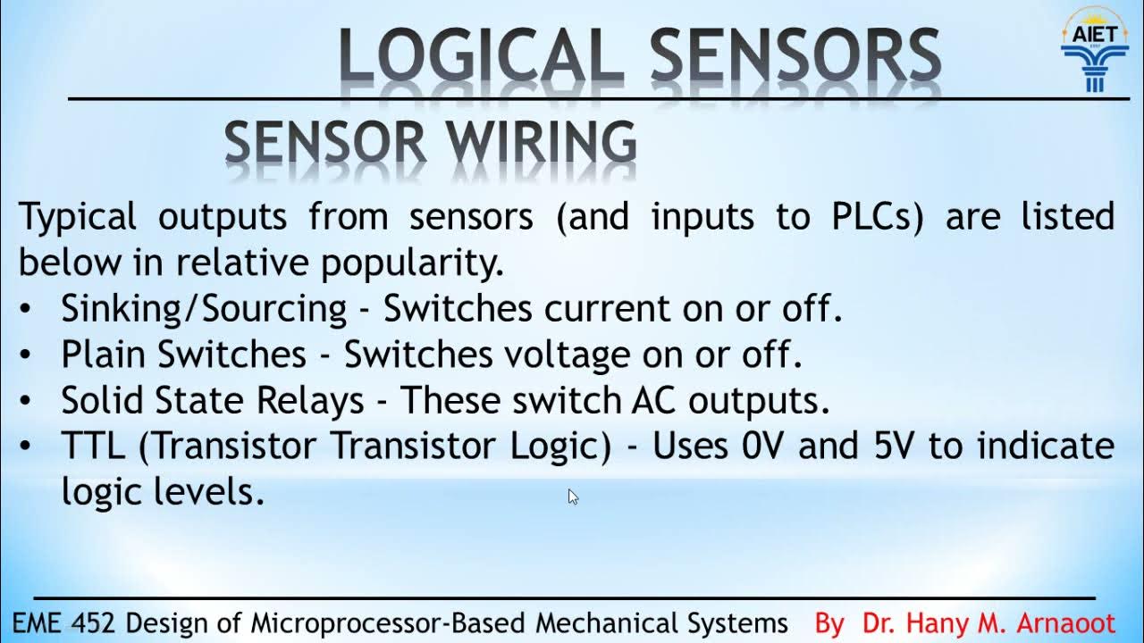 Learn PLC lecture 05 LOGICAL SENSORS - YouTube