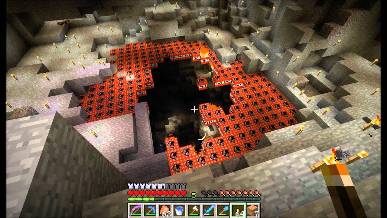 MineCraft: Underground Explosion! - YouTube