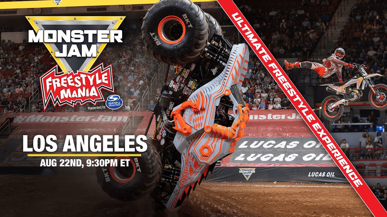 Monster Jam Freestyle Mania: Los Angeles, CA - 1 (Full Event) | Aug 22 ...