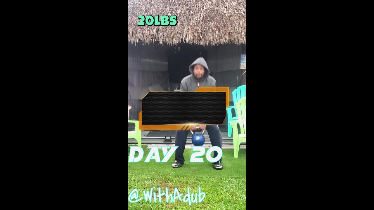 Day 20: Kettlebell Swings in the Rain 🌧️💪 - YouTube