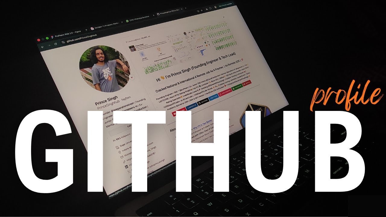 GITHUB Profile Guide 🔥 | How to Create a Professional GitHub (Step-by-Step) - YouTube
