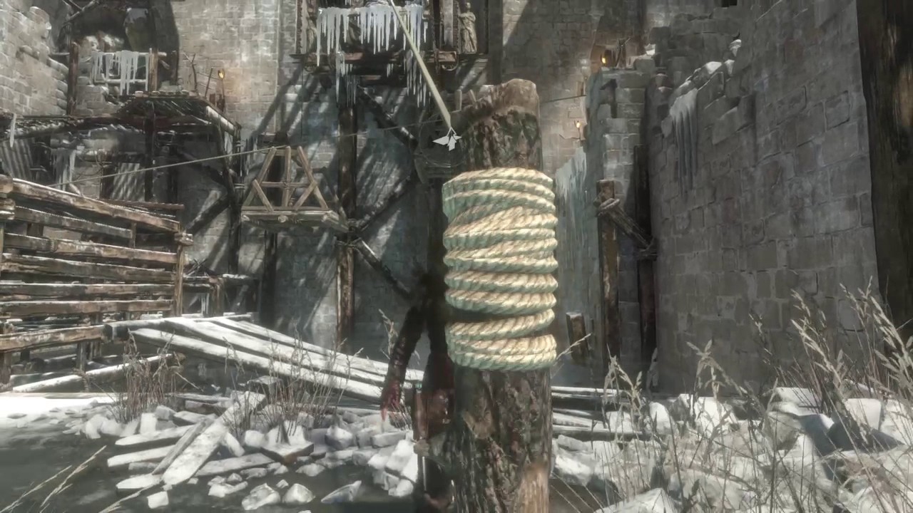 Tomb Raider Baba Yaga Rope platform puzzle - YouTube