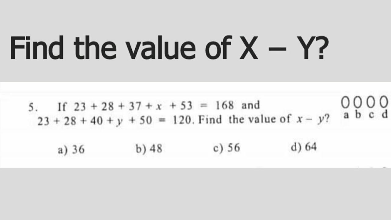 Find The Value Of X Y Math CSE LET Entrance YouTube find-the-value-of-x-y-math-cse-let-entrance-youtube