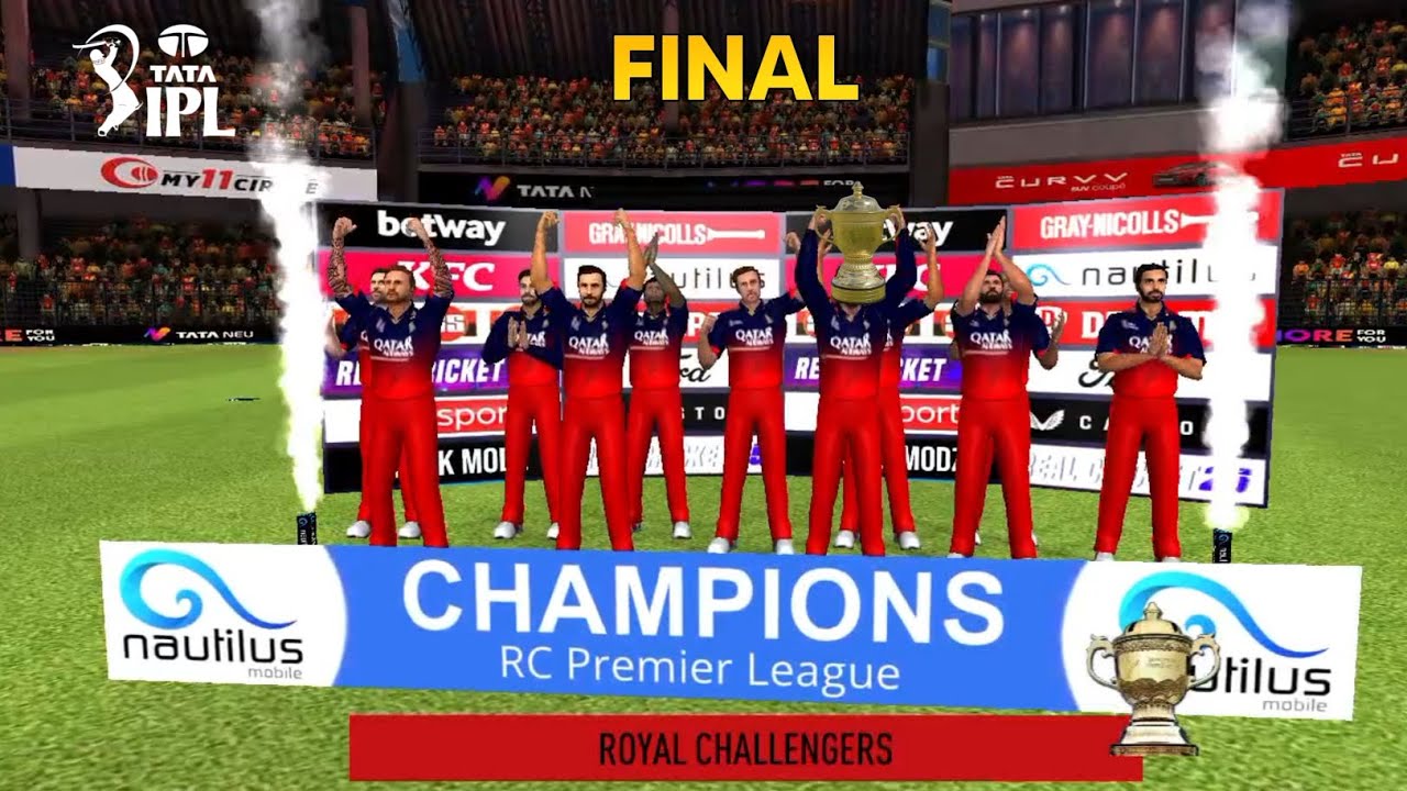 🤯Last Over Drama || RCB vs PBKS Final Match || RCB Maidan IPL Trophy 🏆 ...