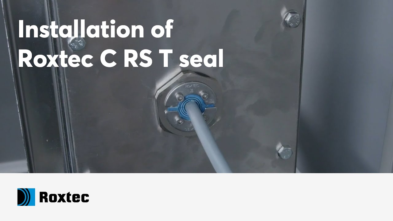 Installation of a Roxtec C RS T seal - YouTube