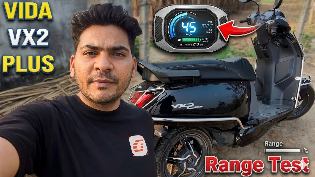 Vida VX2 Plus Range Test On ECO Mode 😱 | Vida VX2 Plus ECO Mode Range ...
