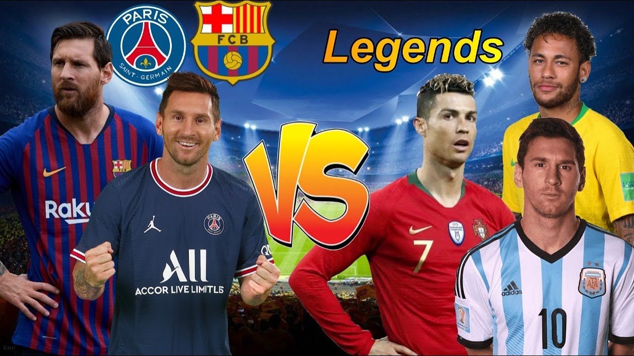Messi Barcelona - Messi PSG 🆚 Country Legends⚽(Ronaldo POR - Messi ARG ...