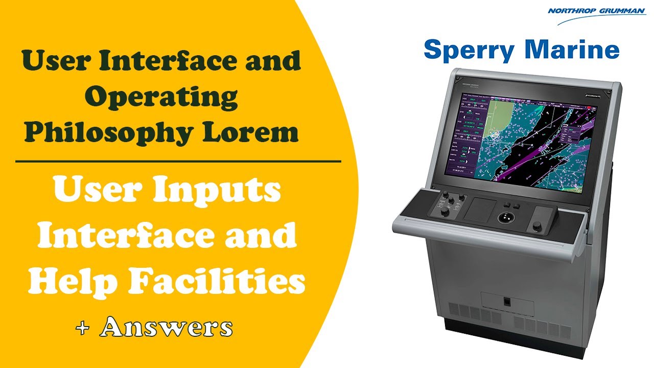 User Inputs Interface and Help Facilities - Sperry Marine - NG Sperry ...