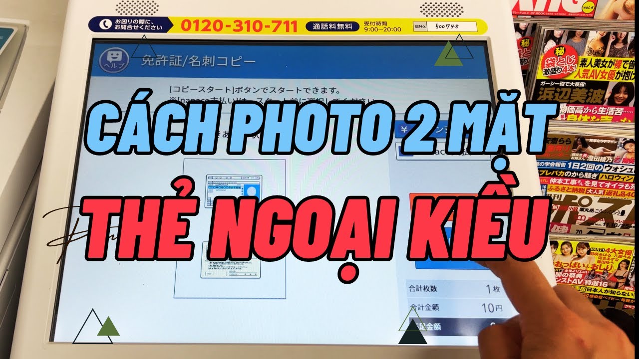 CÁCH PHOTO 2 MẶT THẺ NGOẠI KIỀU TẠI COMBINI SEVEN ELEVEN | CHUN KUN - YouTube