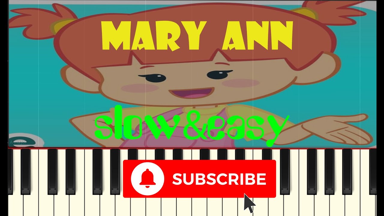🎹 Mary Ann (tutorial pian- nivel începător) - YouTube