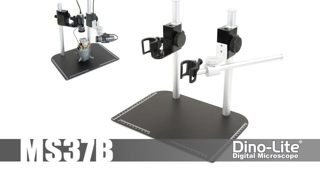 Dino-Lite Accessories: MS37B Dual Inspection Stand in 3 Versions - YouTube