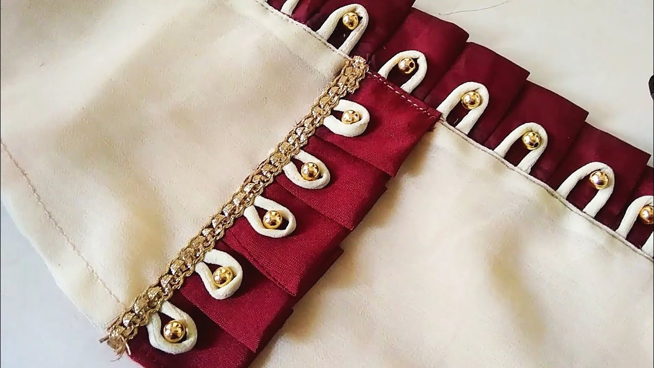 Designer frill sleeve design | Simple and easy method of stitching ...