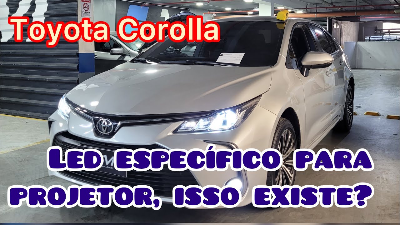 Toyota Corolla recebendo led específico para projetor + regulagem farol ...
