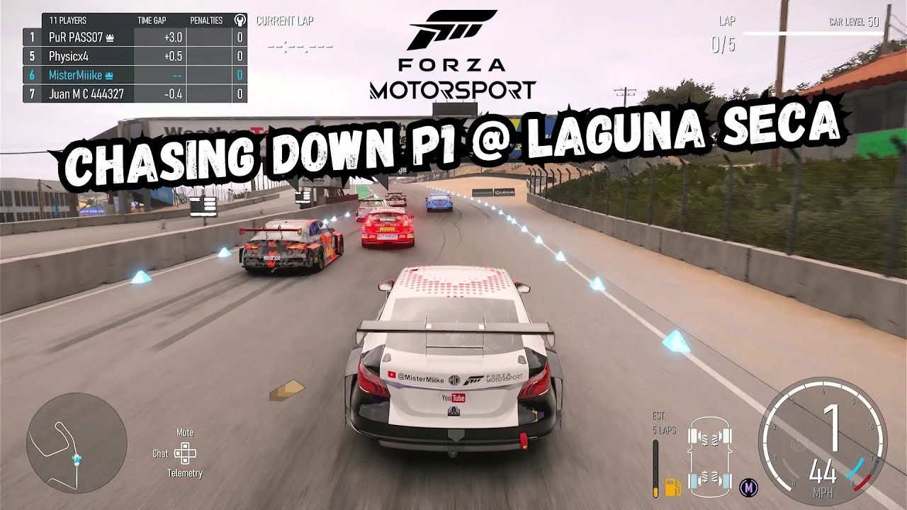 Forza Motorsport | Touring Car Series | Chasing Down P1 For A Win @ Laguna Seca - YouTube