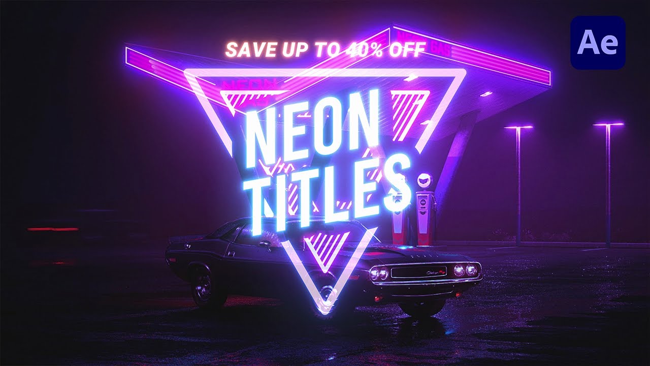 Neon Titles After Effects | After Effects Text Animation Presets - YouTube