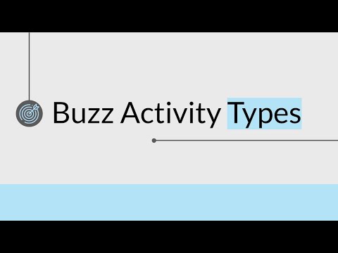 Buzz Activity Types - YouTube