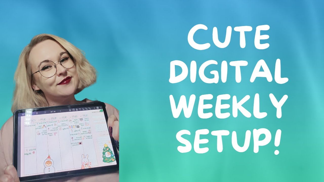 Digital weekly & daily plan! Cute planner inspo - YouTube